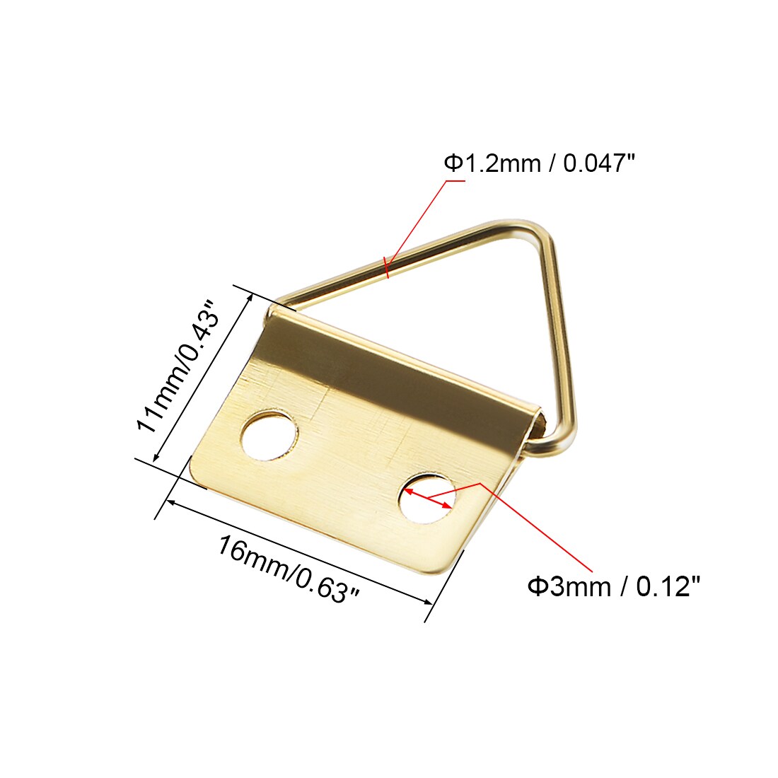 Unique Bargains 50pcs(without screws) Triangle Ring Picture Hangers ...