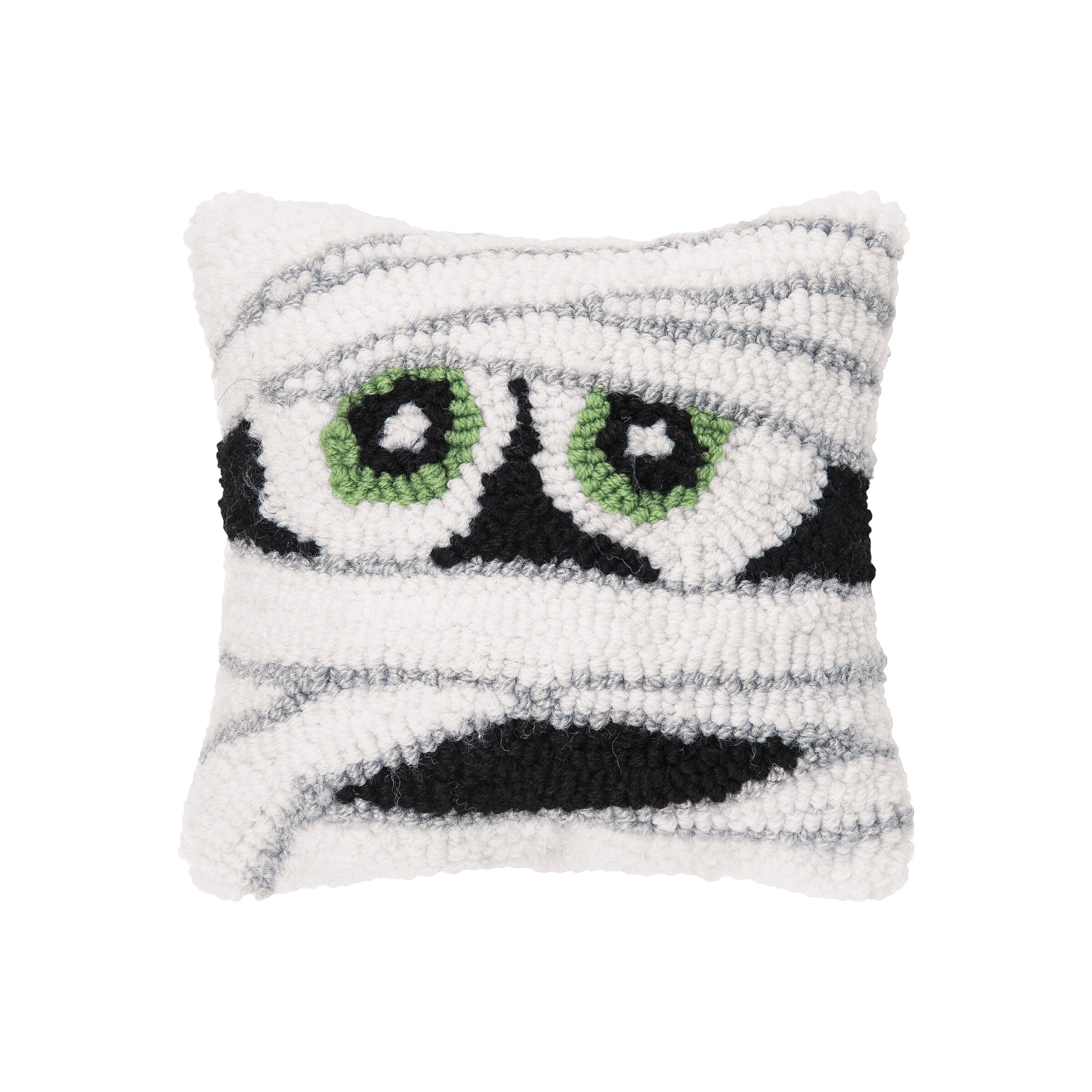 C&F Home Mummy Face Small Accent Pillow 8" x 8" Fall Halloween Home ...