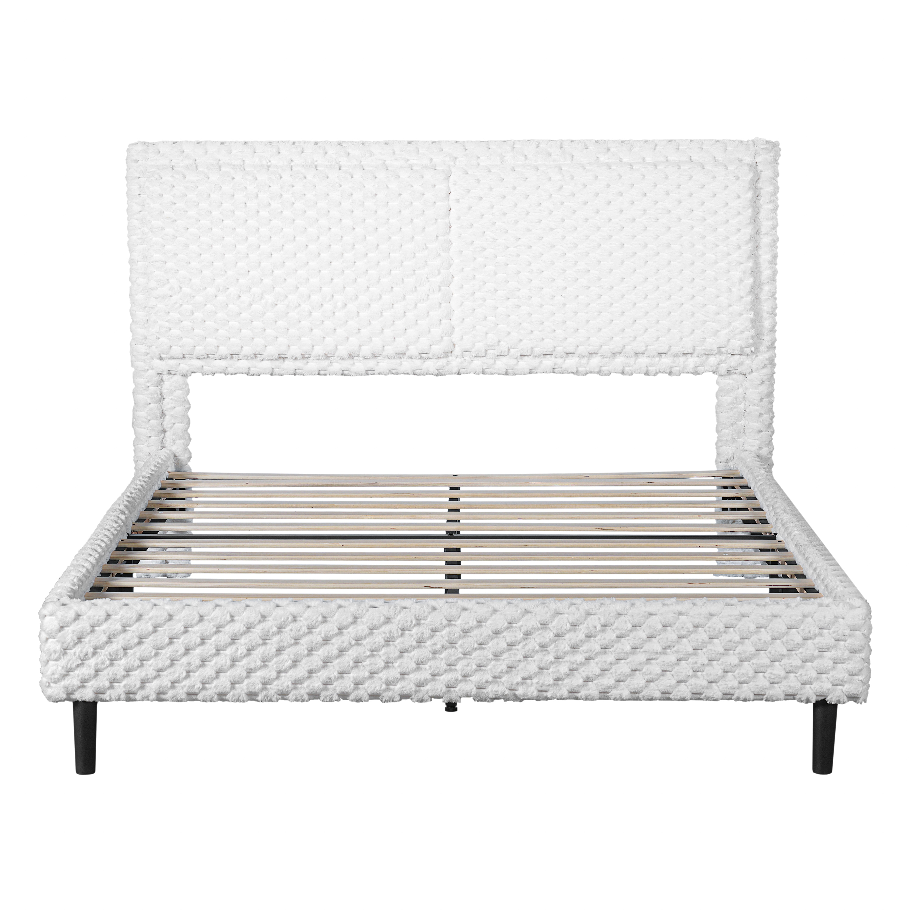 Christopher Knight Home Modern Plush Upholstered Queen Bed Frame with ...