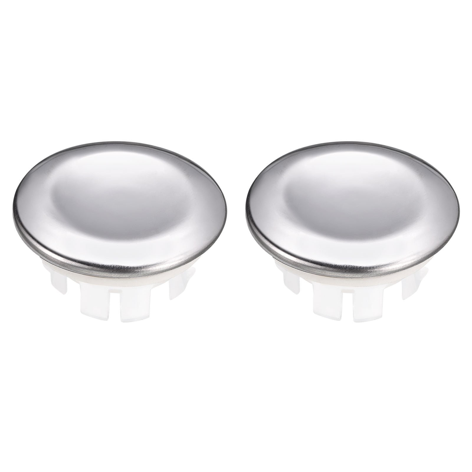 Unique Bargains 2pcs Sink Trim Overflow Cover Sink Overflow Rings Metal ...