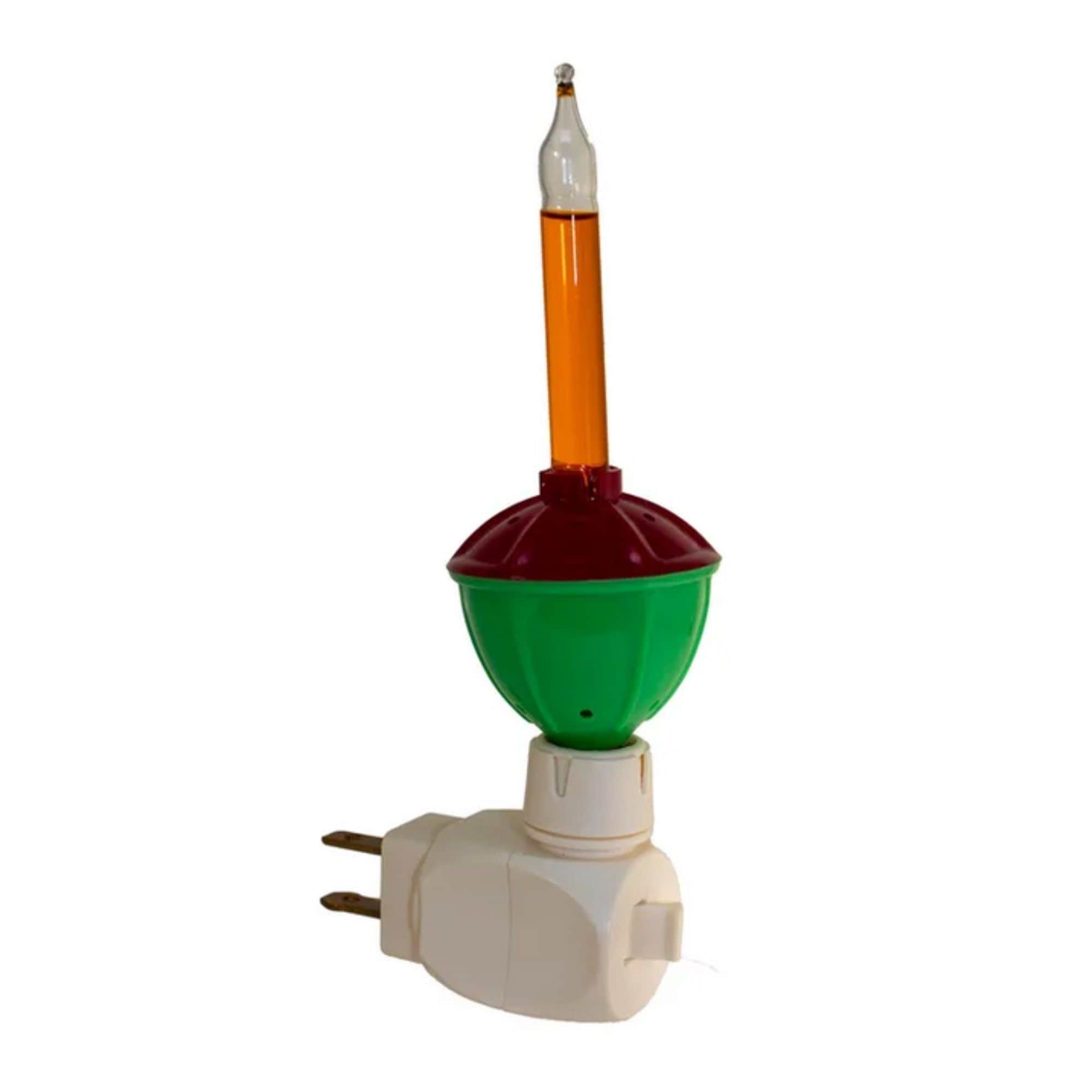 Kurt S. Adler Classic Bubbling Night Light- Red and Green- 6.5in in the ...