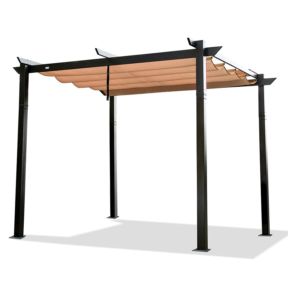 Thanaddo Outdoor Retractable Pergola with Weather-Resistant Canopy ...