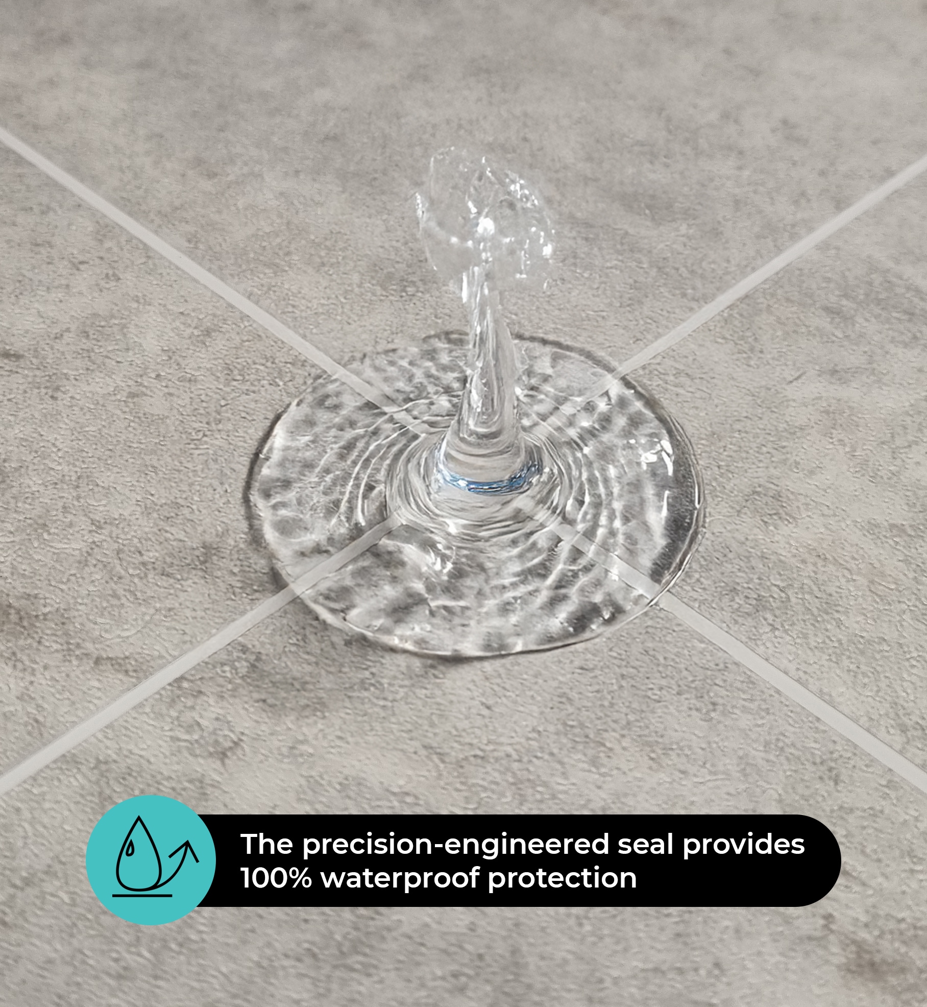 Quickstyle Monza Gray Marble Look 20-mil x 18-in W x 36-in L Waterproof ...