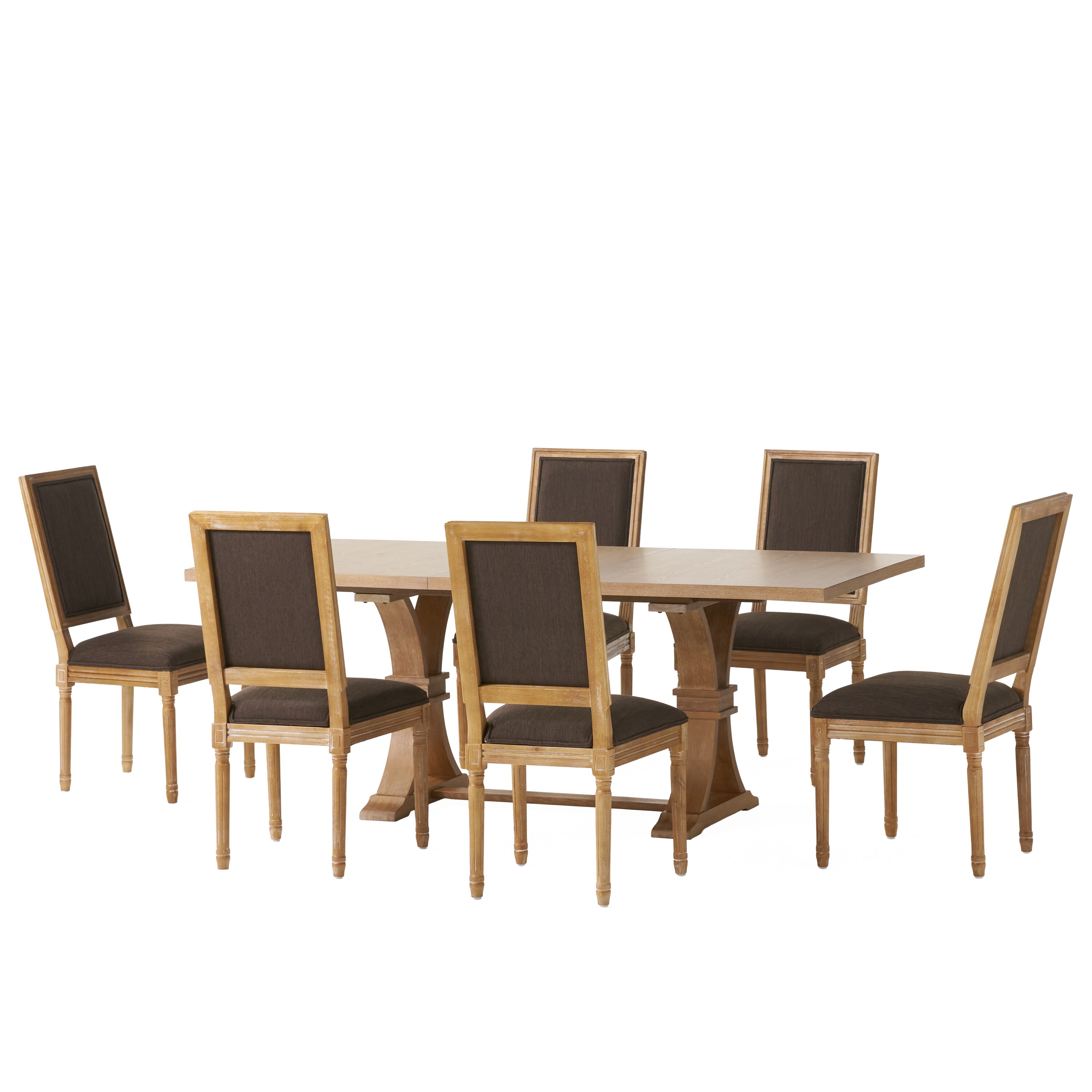Christopher Knight Home Regina French Country Wood 7-Piece Expandable ...