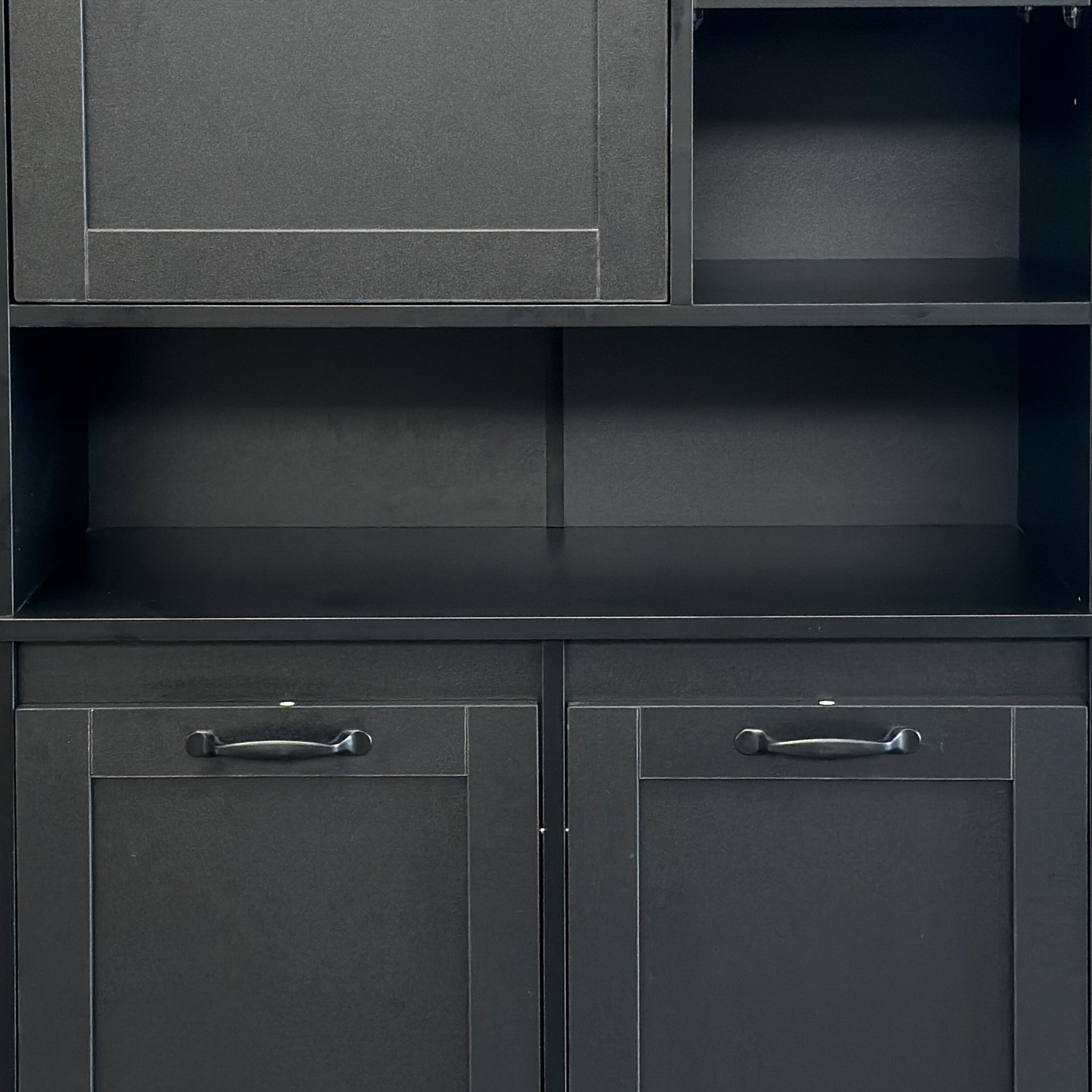GDFStudio Indoor Modern Wood Laundry Cabinet with Tilt Out Laundry ...
