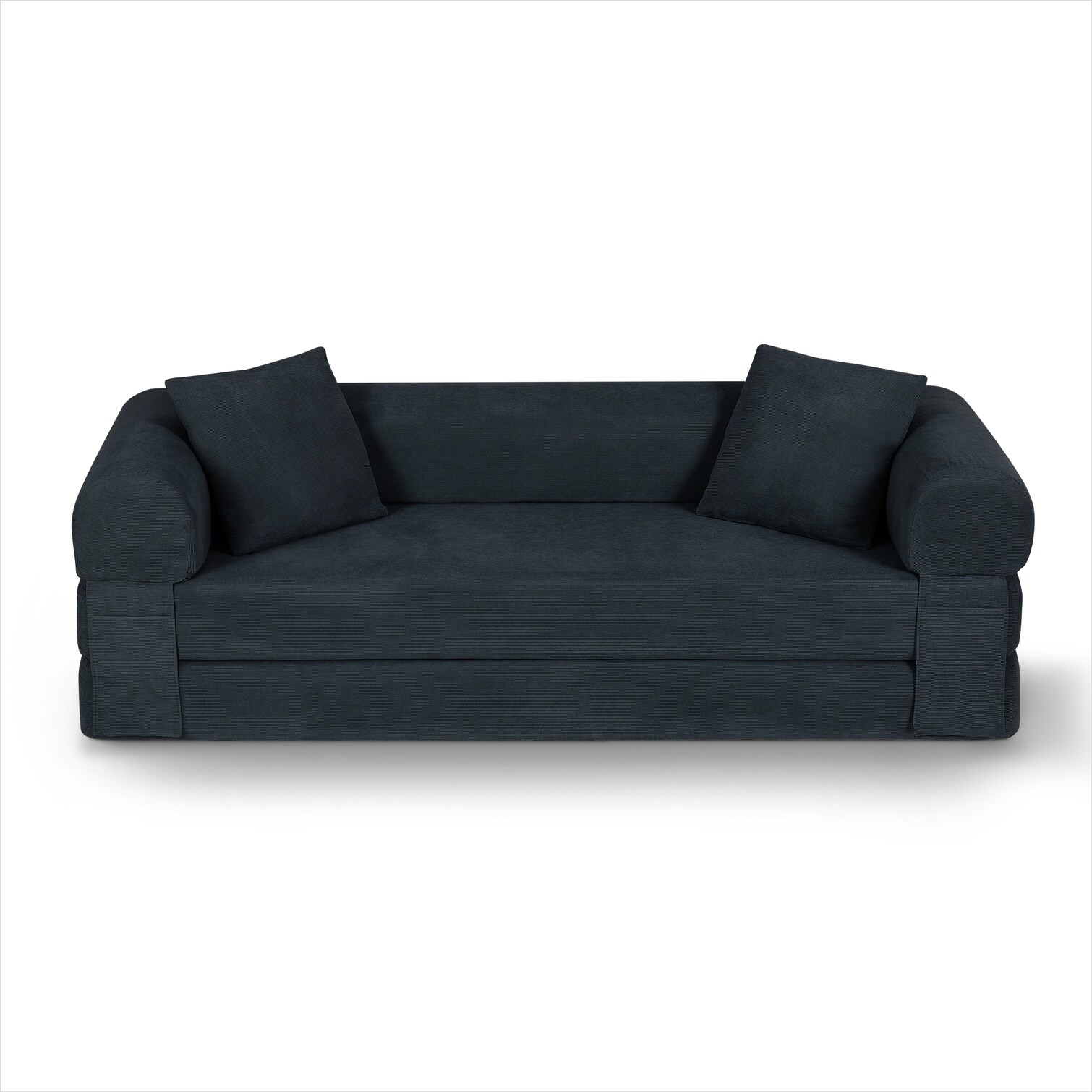 Naturefalls Queen Convertible Sofa Bed in Classic Gray Corduroy with ...