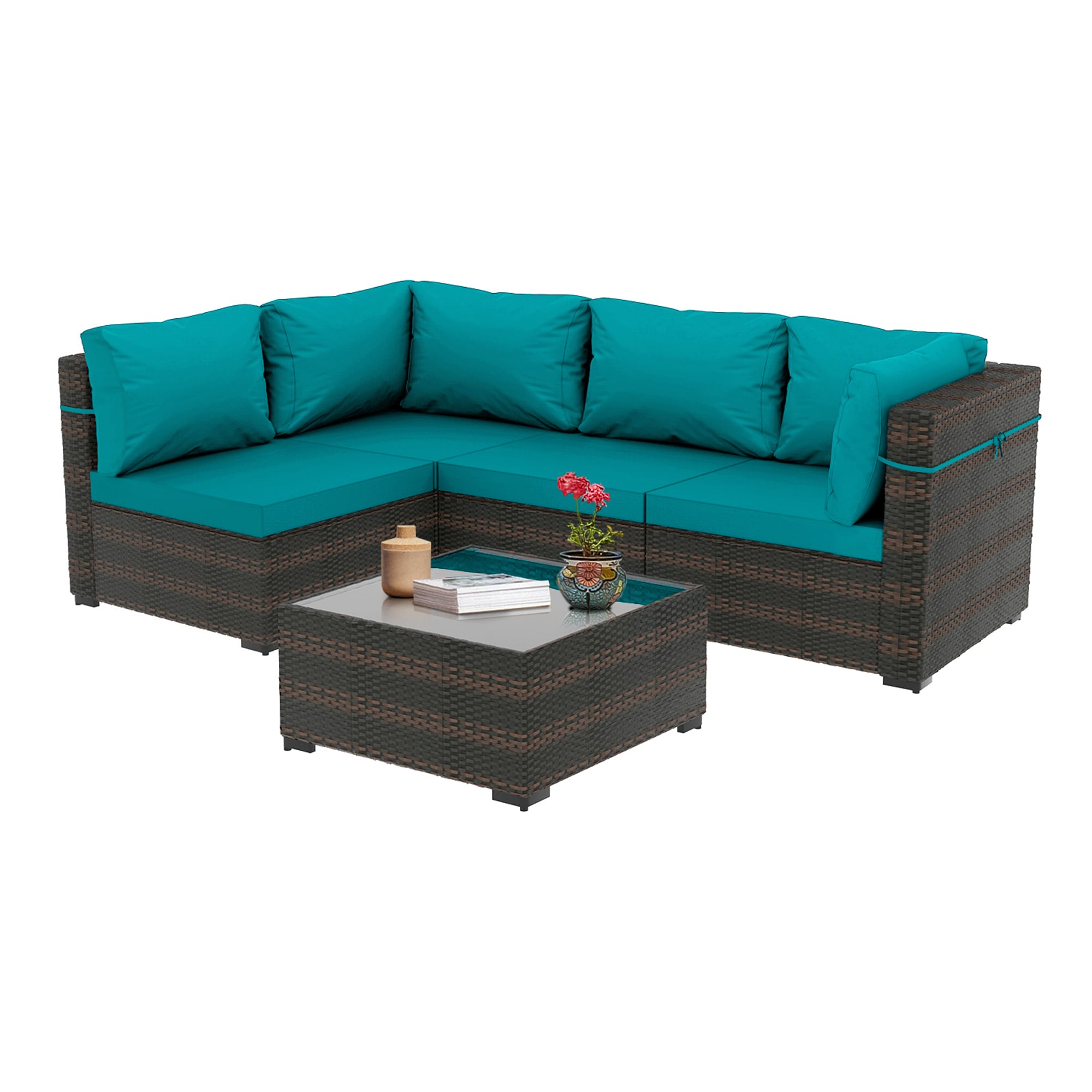 Wicker Patio conversation set Patio Conversation Sets at Lowes.com