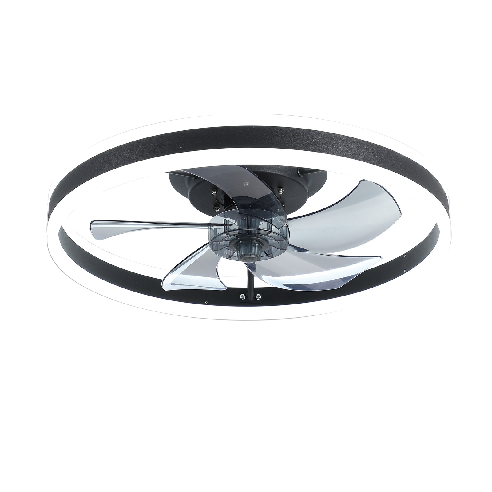 JUSHUA Ceiling Fan with Lights Dimmable LED Modern Design suitable for ...