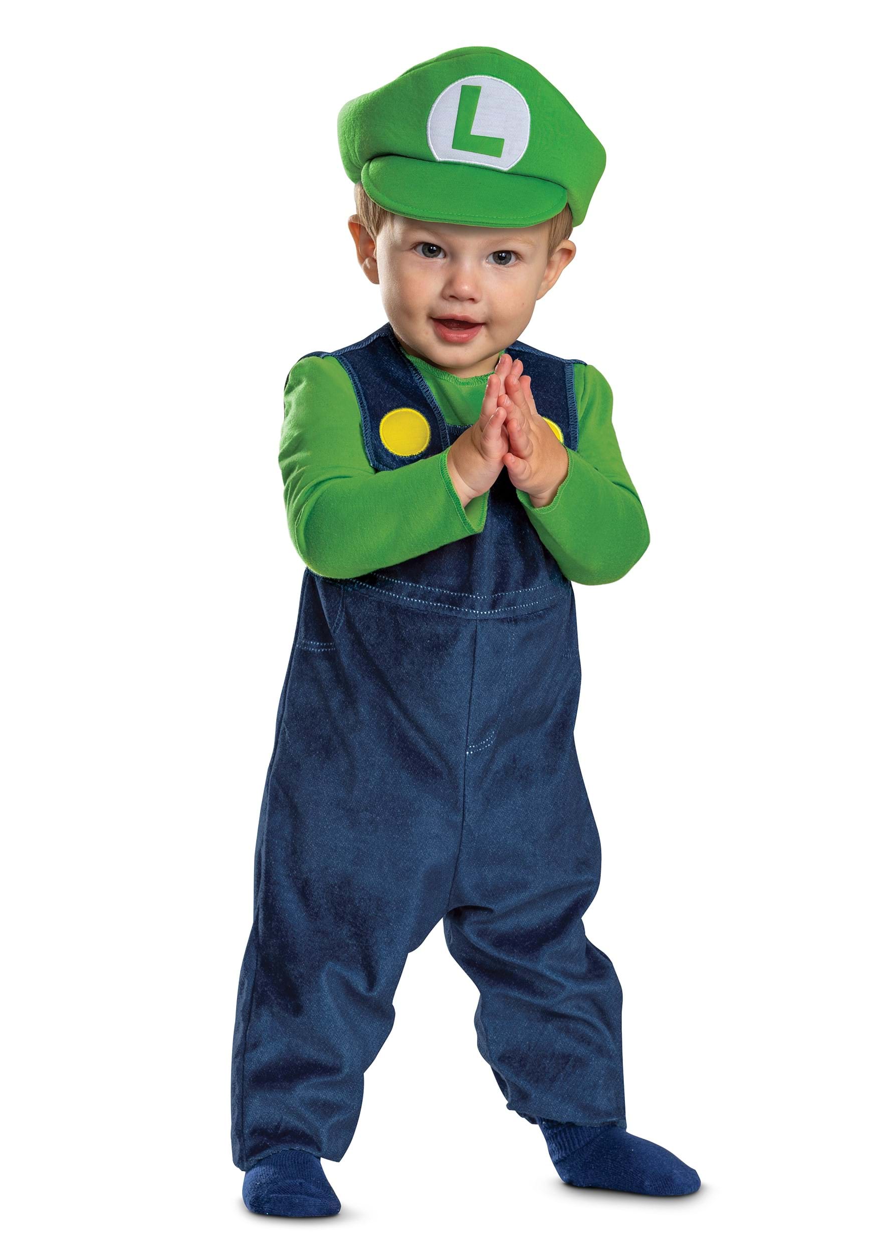 Disguise Limited Infant Super Mario Bros Posh Luigi Costume Video Game ...