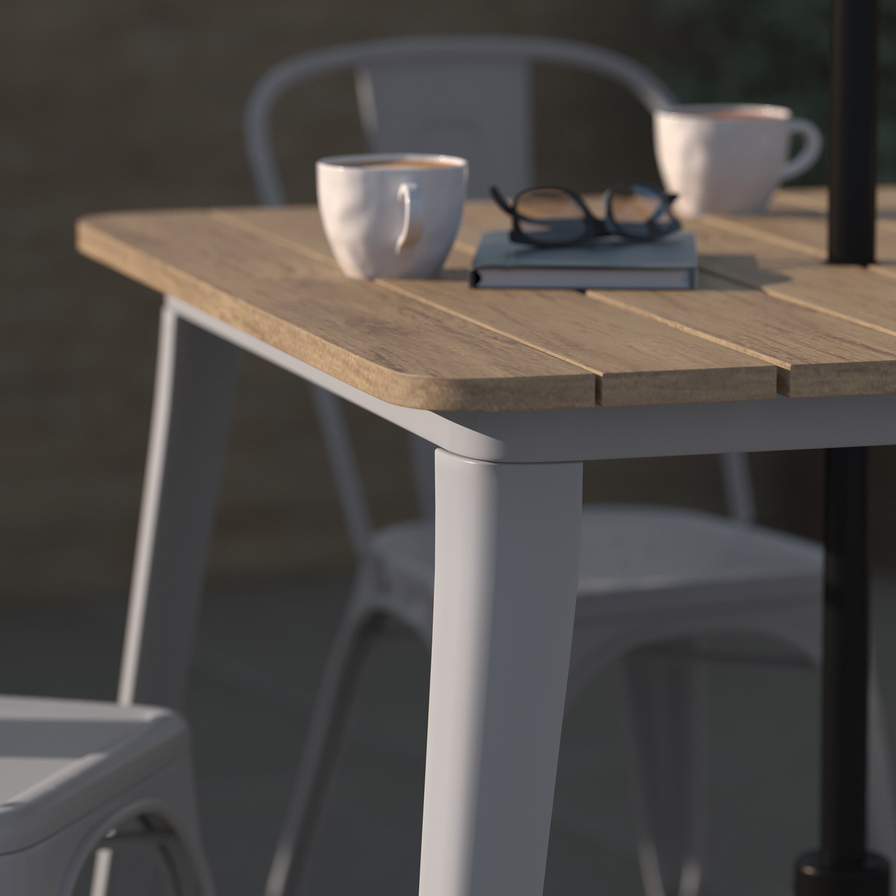 Taylor & Logan Ani Brown Top/Silver Frame Contemporary/Modern Dining ...