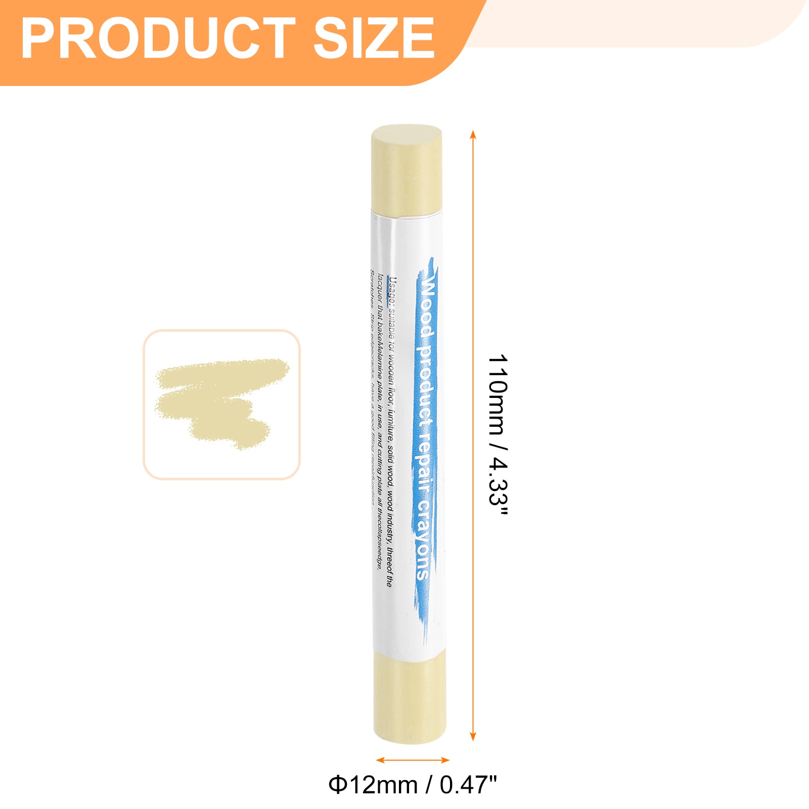 Harfington 5pcs Wood Filler Sticks Wooden Wax Touch Up Furniture Repair ...