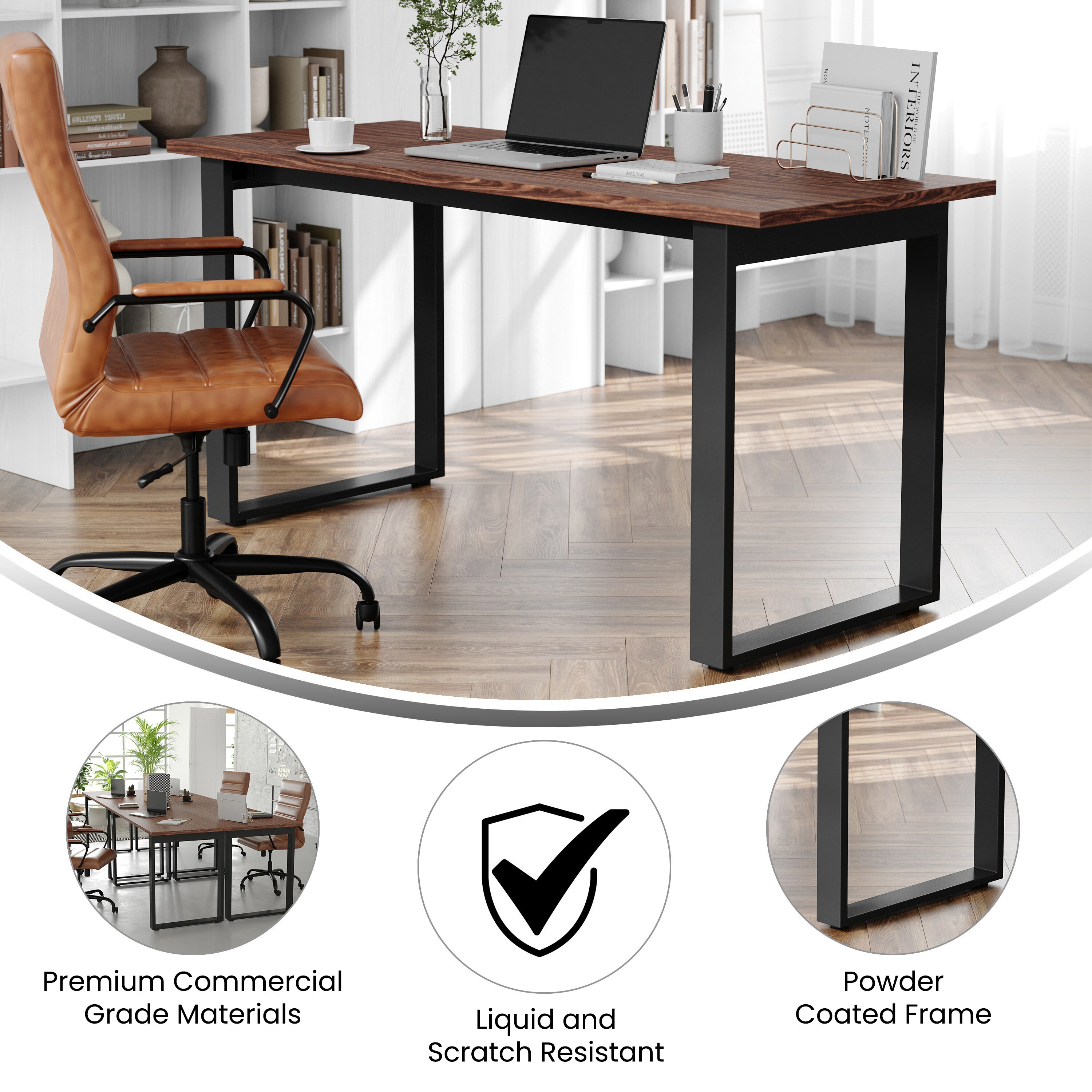 Emma + Oliver Remy 60x24 Dining or Gaming Table with Double Sided ...