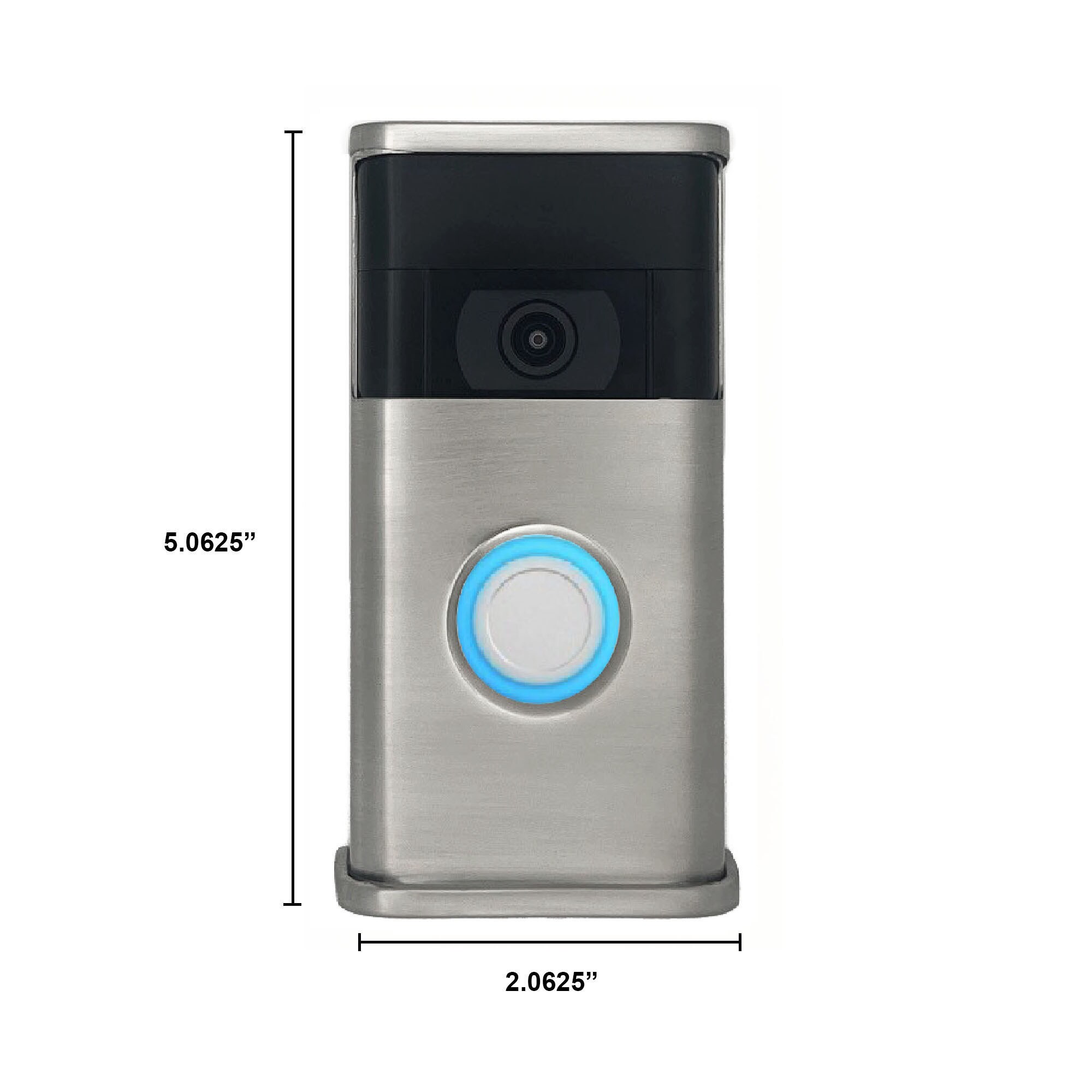 Michael Healy Video Doorbell Decoratibe Covers (R2 Collection) Chrome ...