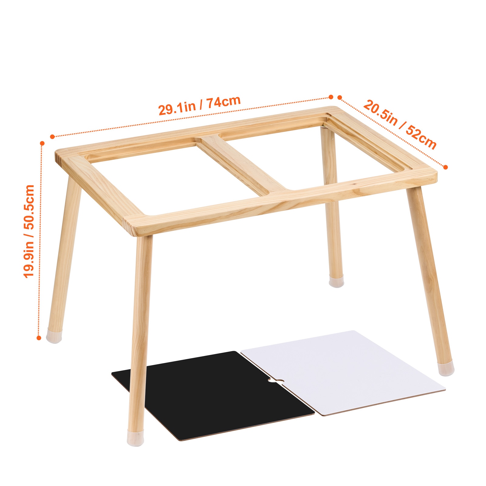 GIVIMO Kids Activity Table with Double Sided Whiteboard and Chalkboard ...