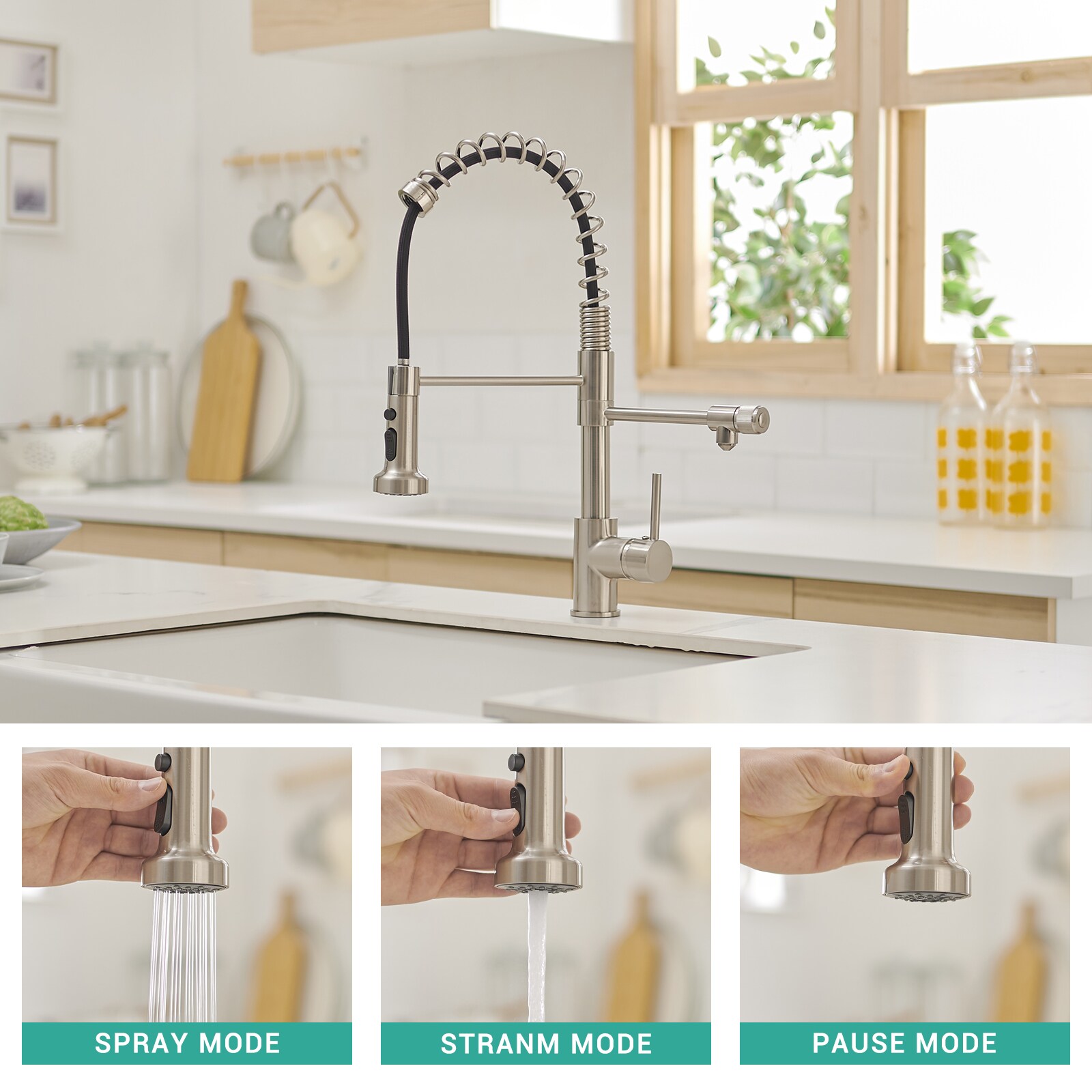 Tatayosi Purifier Kitchen Faucet Drinking Water Faucet Pull Down Water ...