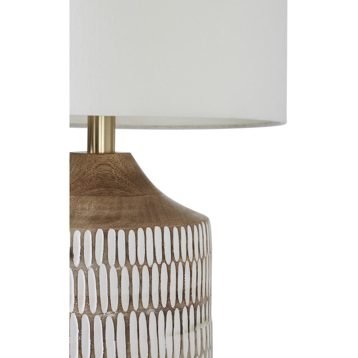 Renwil LPT1198 Wickes 24 inch 100 watt White Wash Table Lamp Portable ...