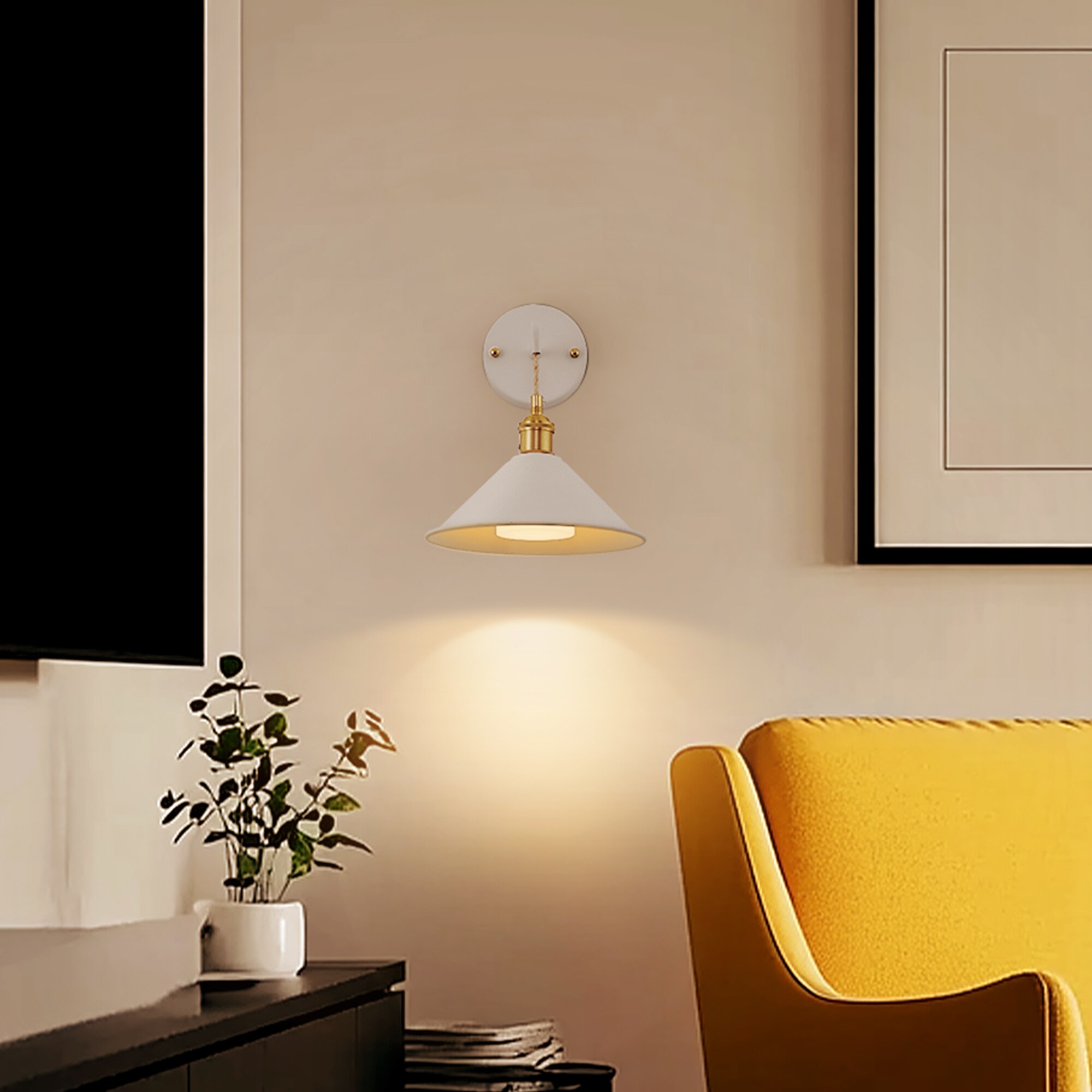 YANSUN 8.85-in W 2 -Light Black Industrial Wall Sconce in the Wall ...