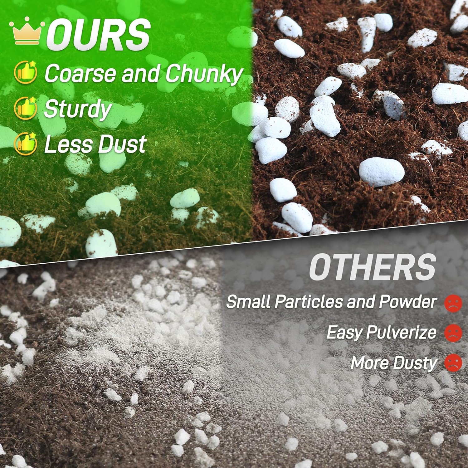 CJGQ 29 Quart Horticultural Perlite for Plant Soil 1/4 Inch Large ...