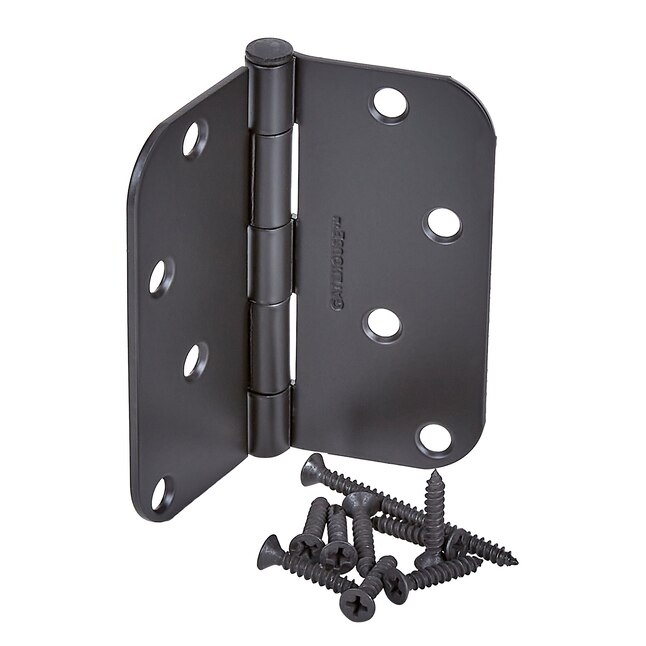Gatehouse 4 In H X 58 In Radius Black Mortise Interiorexterior Door Hinge In The Door Hinges