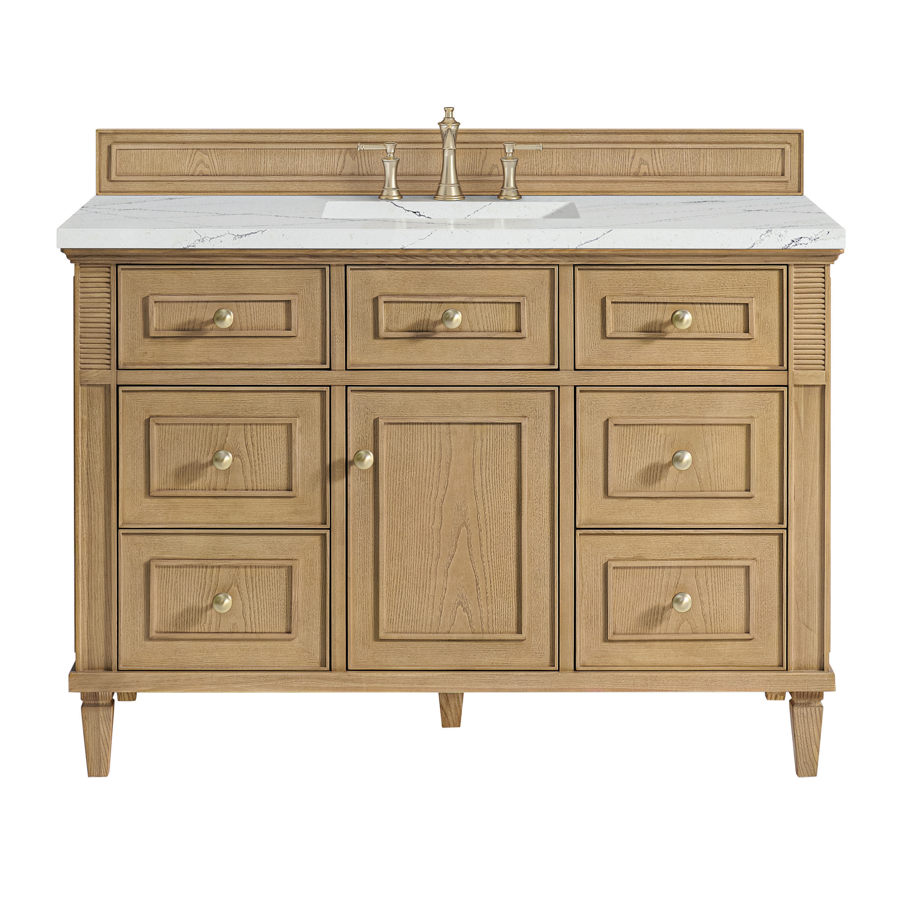 James Martin Vanities Lorelai 48-in Light Natural Oak Undermount Single ...