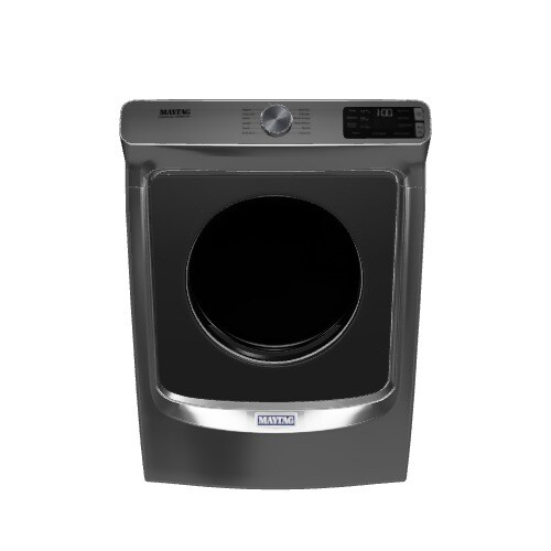 Maytag 7.3-cu ft Stackable Steam Cycle Vented Electric Dryer (Metallic ...