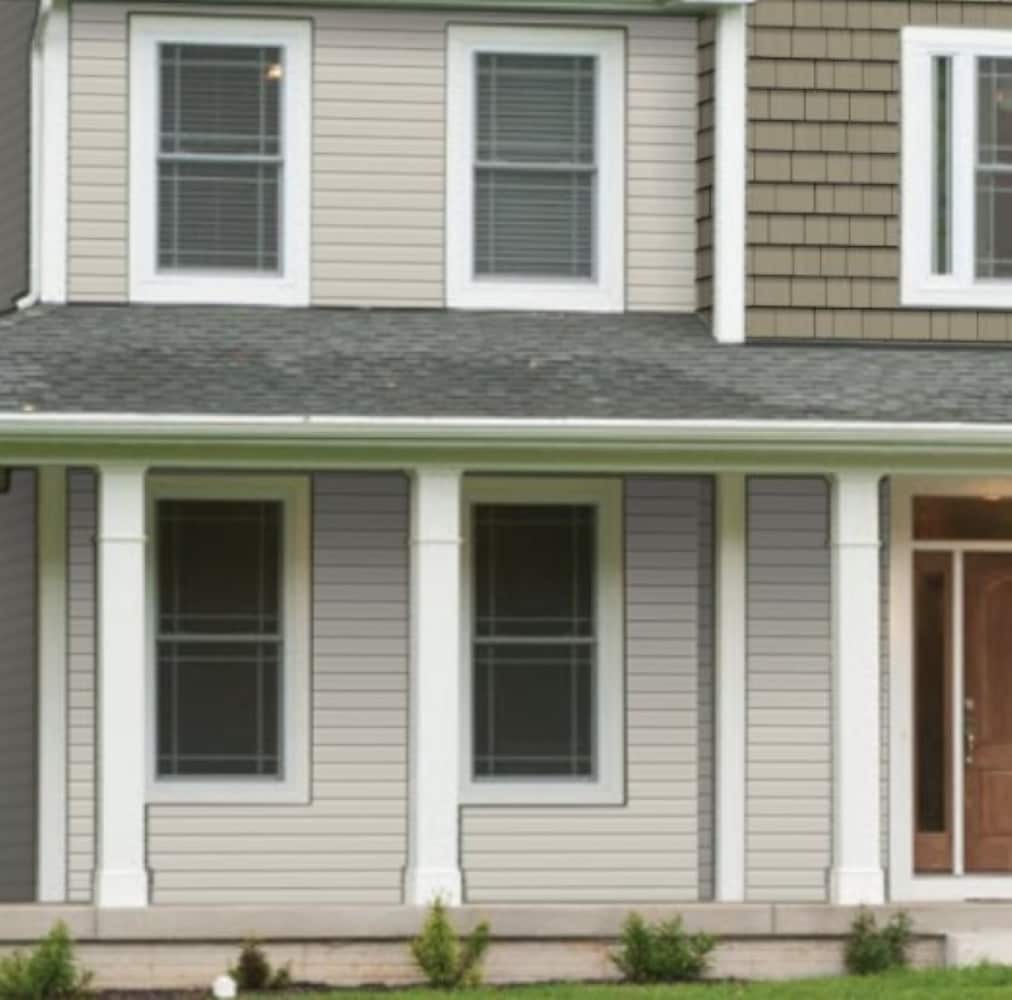 Georgia-Pacific Vision Pro Double 4-in Dutch lap Mist Vinyl Siding ...