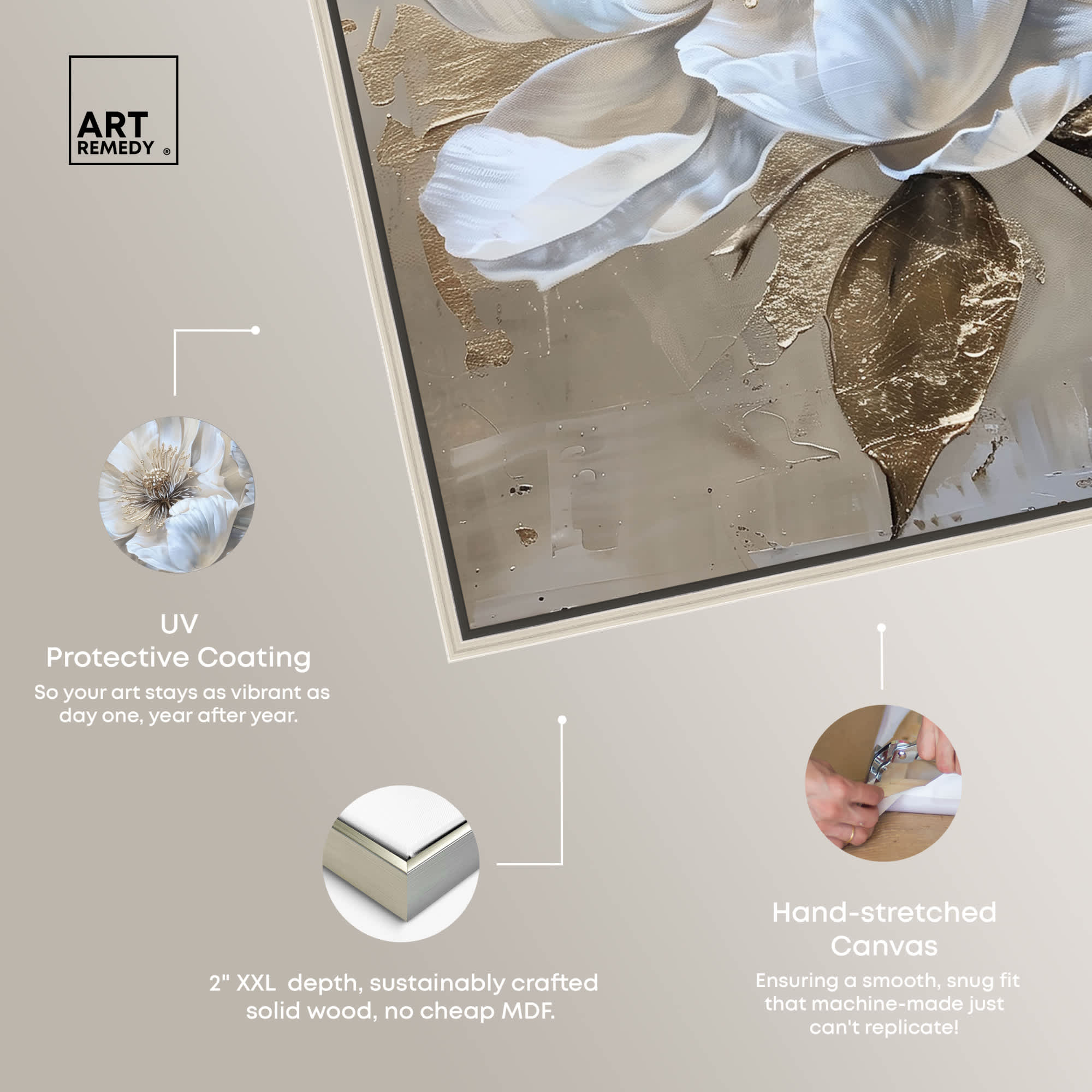 Art Remedy Athenas Flower Glam Print by Silver Frame 24 x 30 in the ...