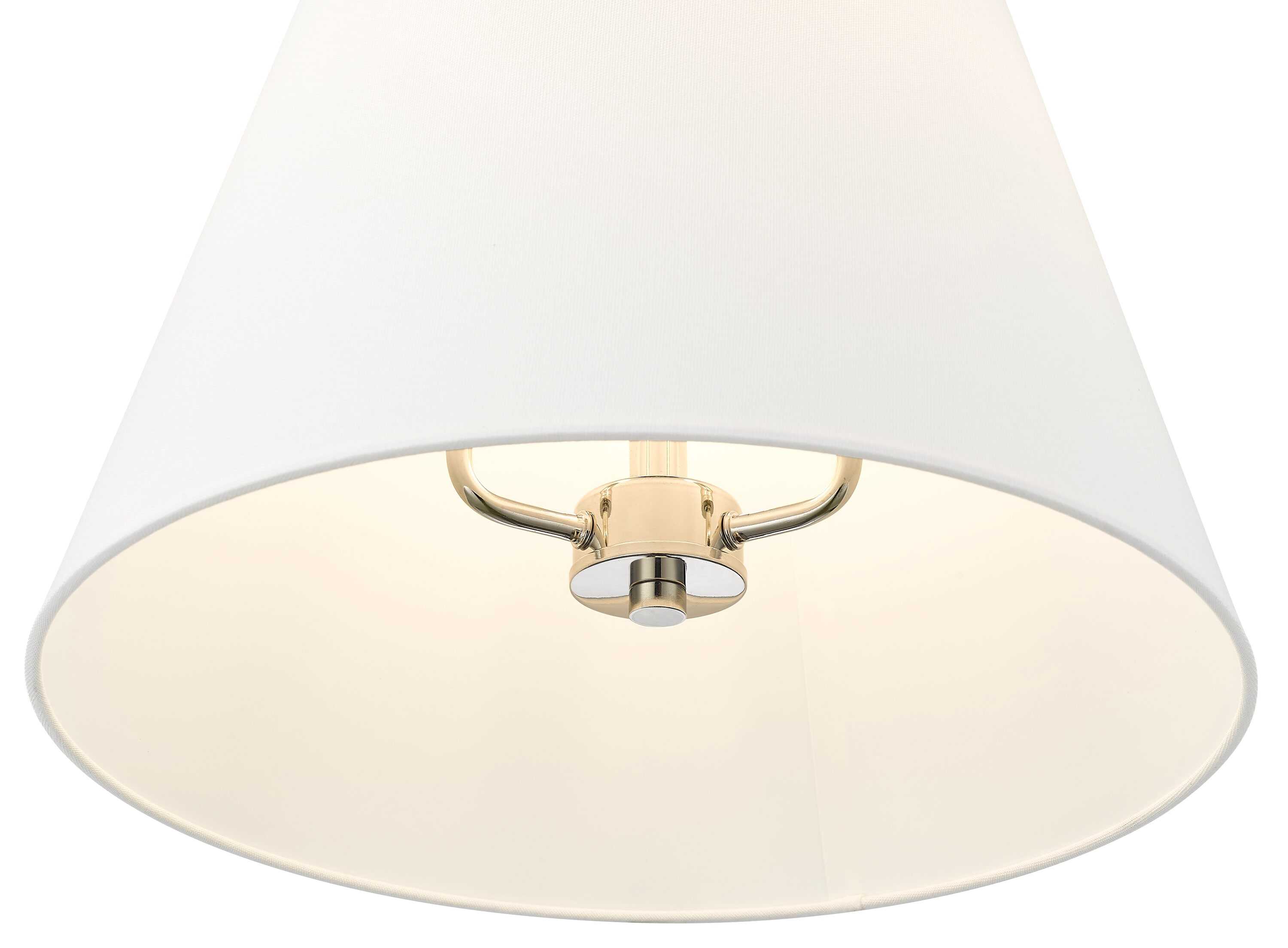 Millennium Lighting Adorra 3 -Light Polished Nickel Traditional Fabric ...