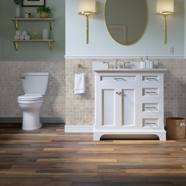 allen + roth Danish Limestone Gray 12-in x 12-in Matte Porcelain ...