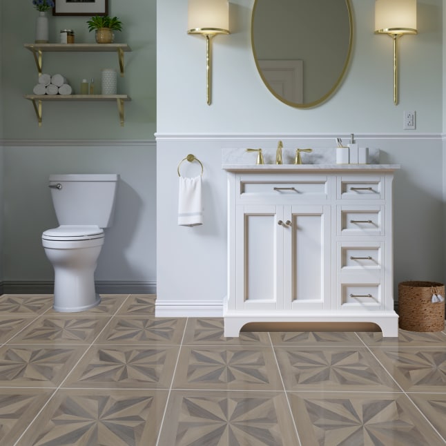 allen + roth Versailles Oak 24-in x 24-in Matte Porcelain Wood Look ...