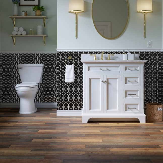 Affinity Tile Metro Rhombus Matte Black 11-in x 12-in Matte Porcelain ...