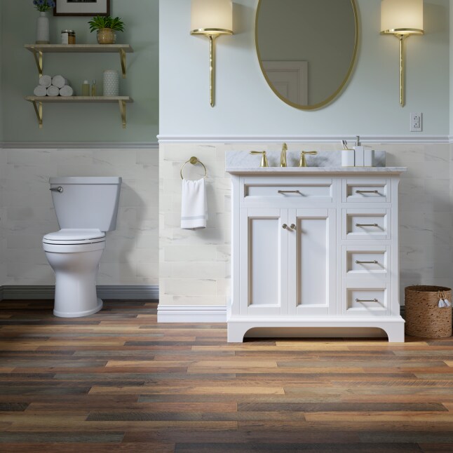 The Tile Life Minerva Gray 4-in x 13-in Matte Porcelain Marble Look ...
