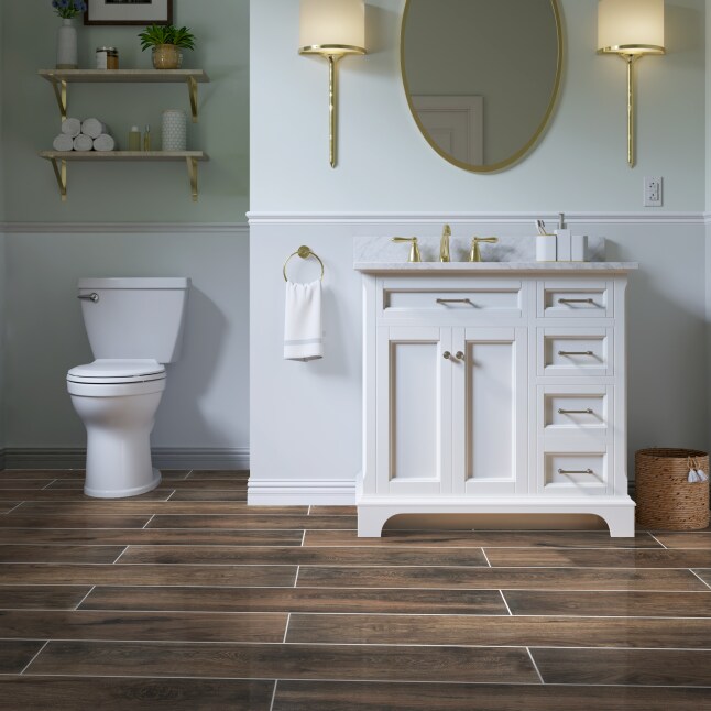 Daltile Acreage Highland 8-in x 48-in Matte Porcelain Wood Look Floor ...