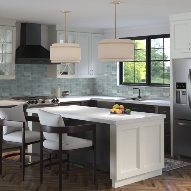 Affinity Tile Coco Blue Grass 2-in x 6-in Glossy Porcelain Subway Wall ...