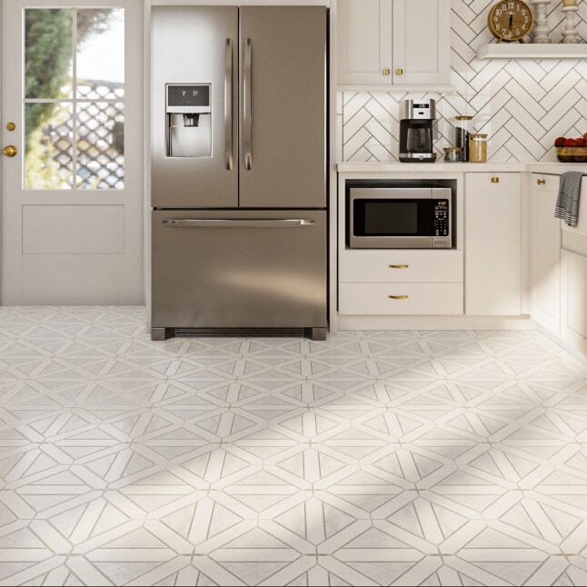 GBI Tile & Stone Inc. Tellaro White White 12-in x 12-in Honed Natural ...