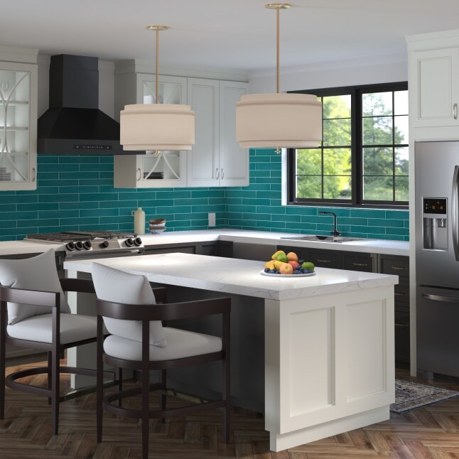Daltile Farrier Blue Roan 2-in x 16-in Satin Ceramic Subway Wall Tile ...
