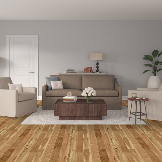 Bruce Hydropel Natural Hickory 5-in W x 7/16-in T x 47-15/64-in Smooth ...